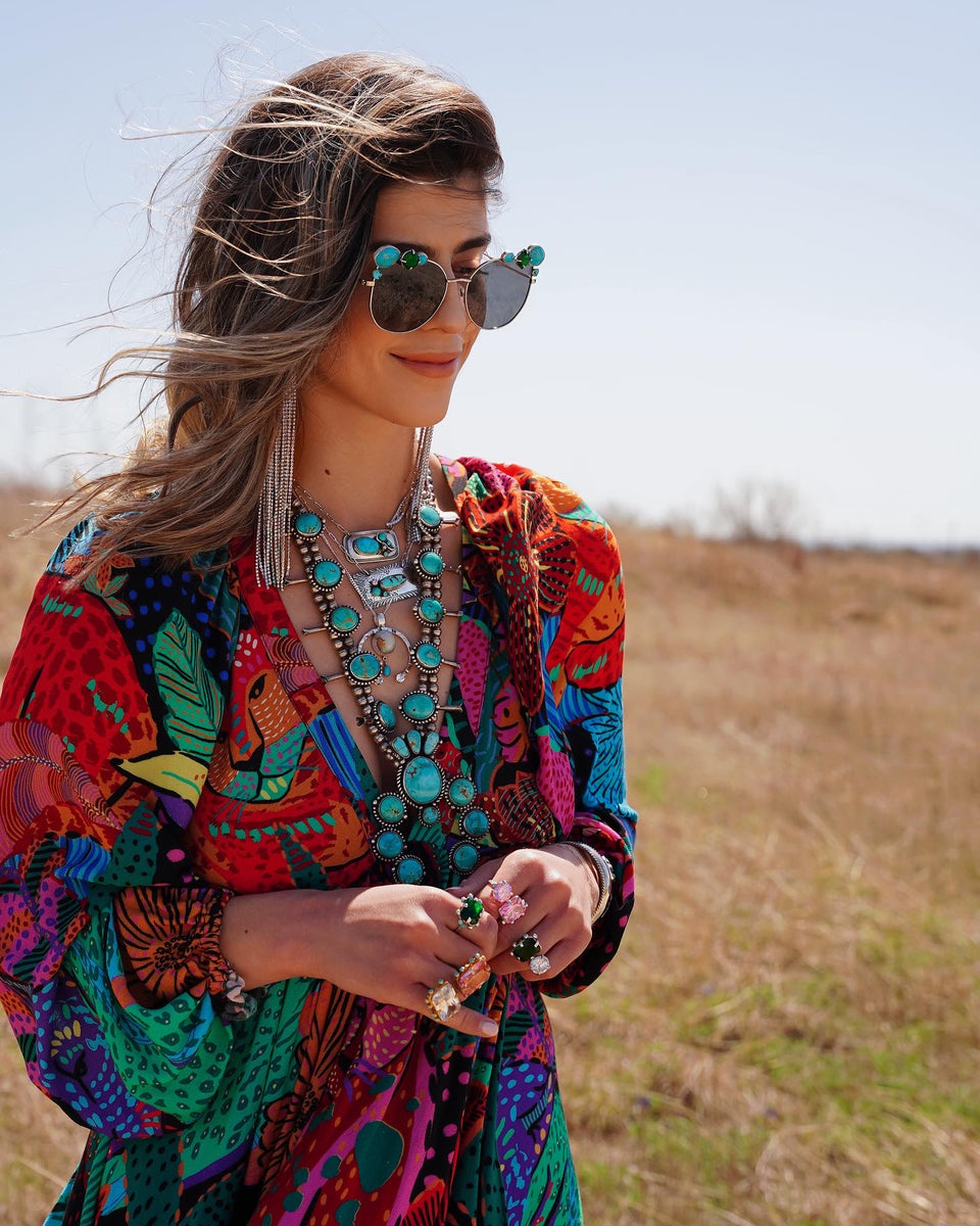 Opal, kingman Turquoise and Gem Naja – Mud Lowery